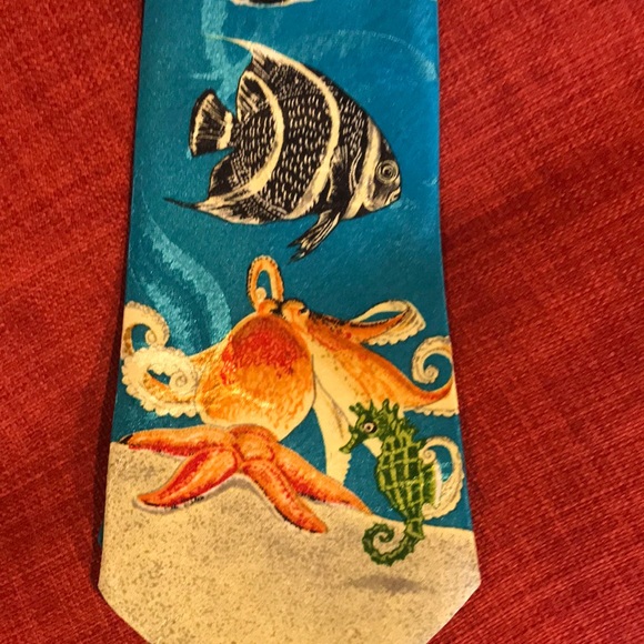 A Rogers | Accessories | Vintage Tropical Fish And Marine Life Tie ...
